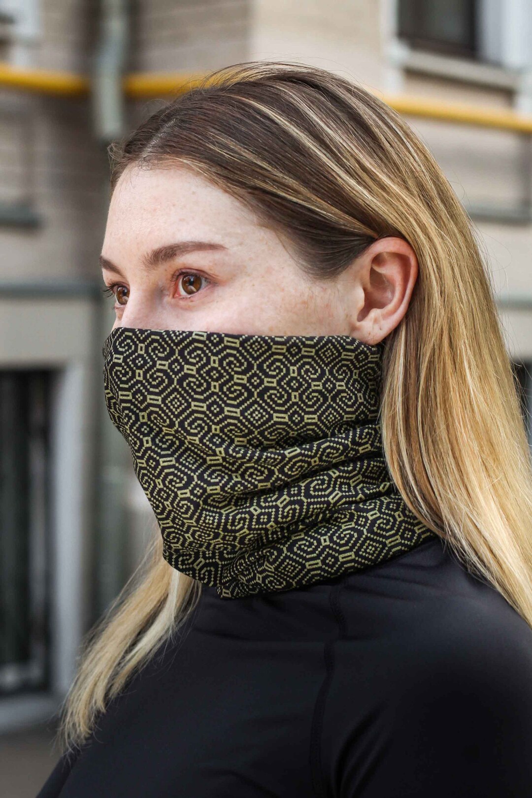 Festival Mask Shipibo Gold on Black Festival Accessories, Running ...