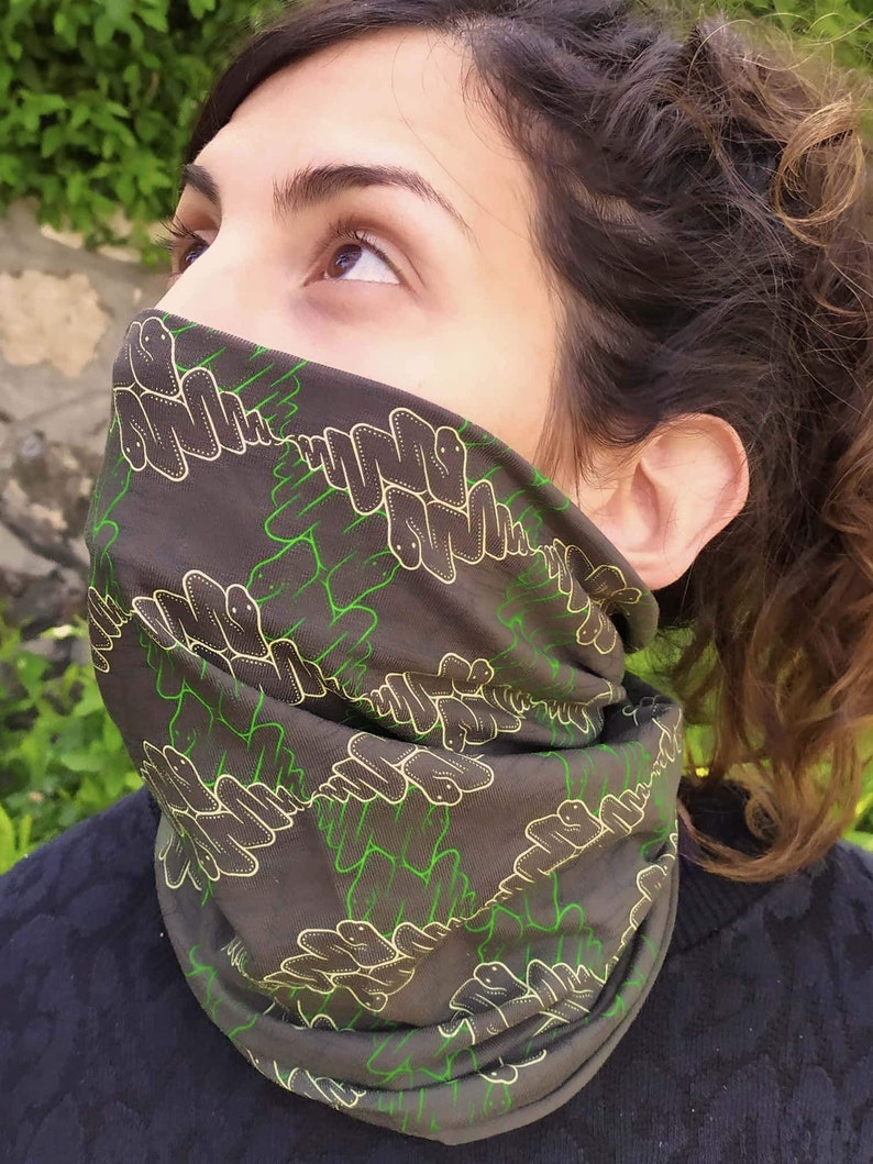 Neck Warmer Snood Bandana Snood Mouth Mask Bandana Mask | Etsy