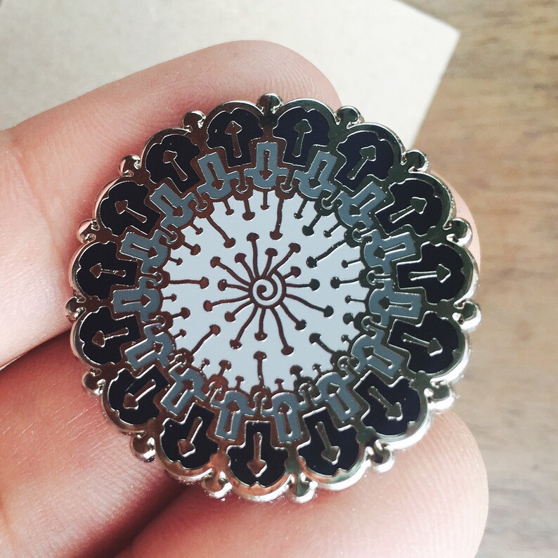 Enamel Lapel Pin Enamel Pin Badge Sacred Geometry Hatpin - Etsy