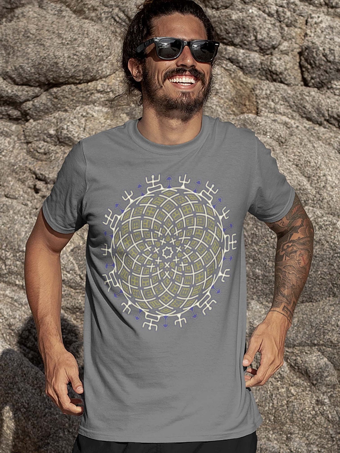 Psychedelic Vortex Men's Shirt, Trippy Vortex Tee - VORTEX CROSS Light ...