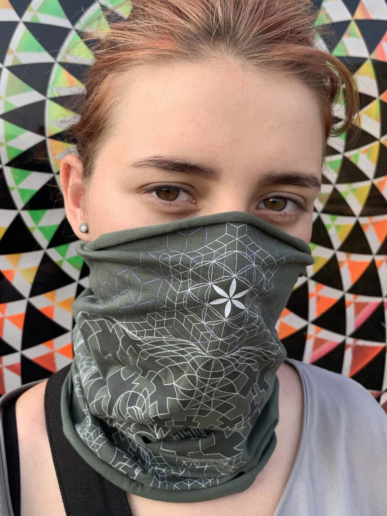 Neck Gaiter Bandana Snood Rave Dust Maskneck Tube Scarf - Etsy