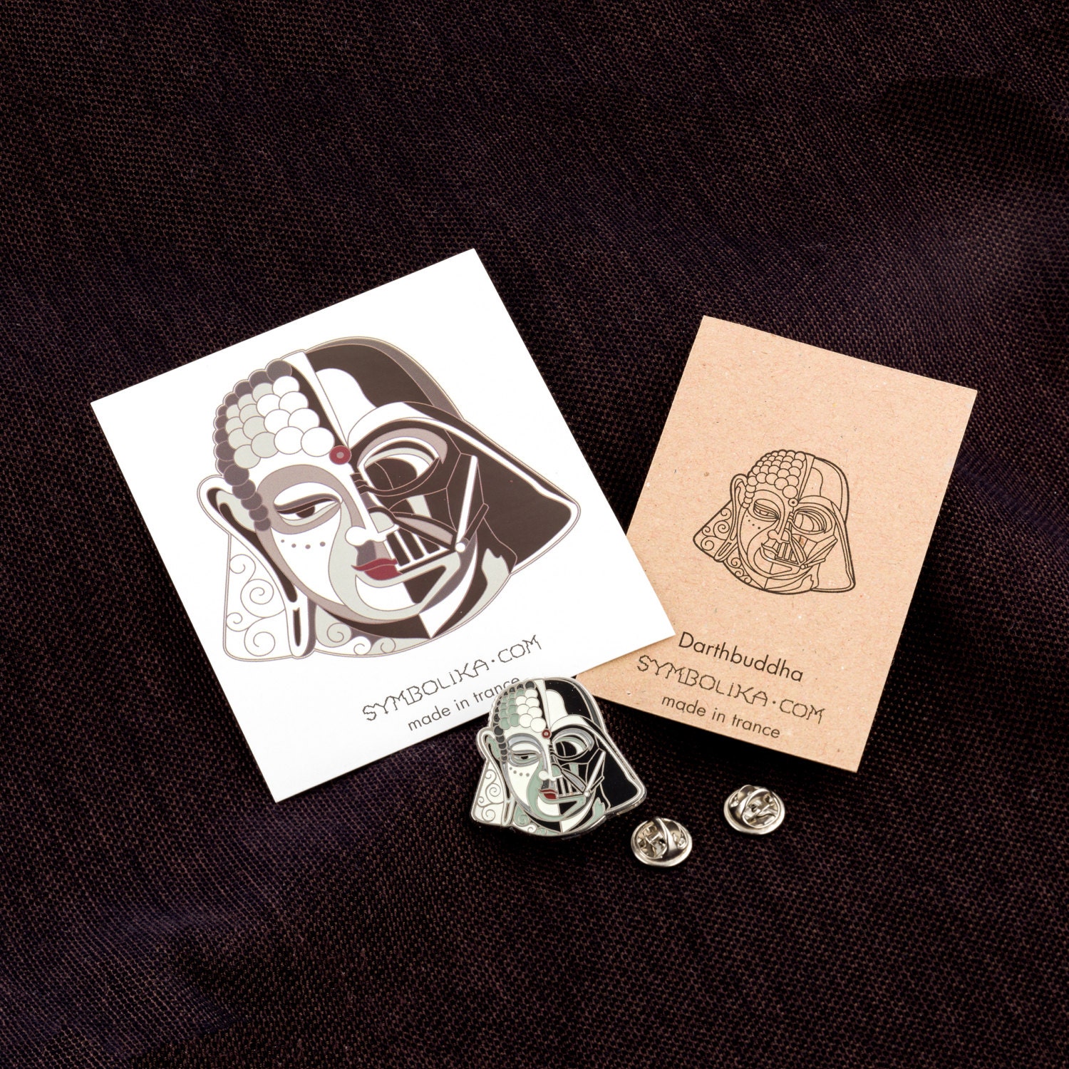 Darth Vader Pin Star Wars Pin Badge Buddha Pin Enamel Lapel - Etsy