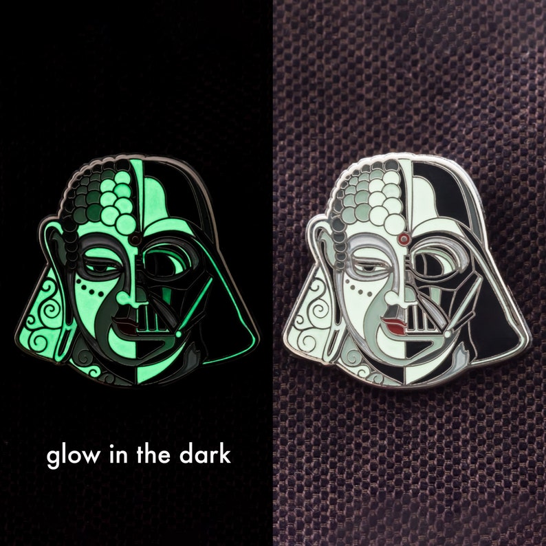 Darth Vader Pin Star Wars Pin Badge Buddha Pin Enamel Lapel - Etsy