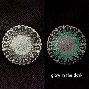 Enamel Lapel Pin, Enamel Pin Badge, Sacred Geometry Hatpin, Mandala Pin ...