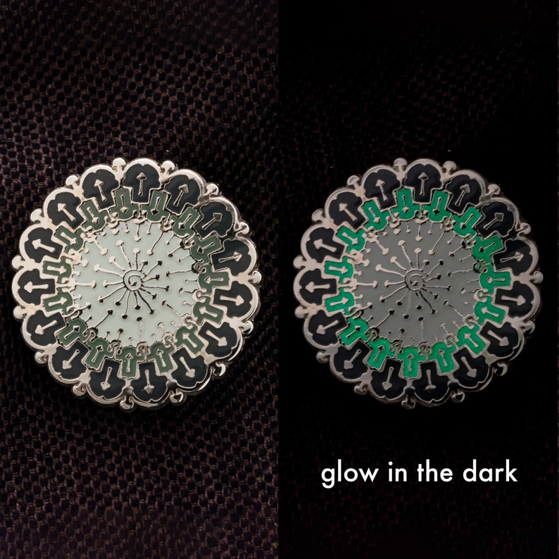 Enamel Lapel Pin Enamel Pin Badge Sacred Geometry Hatpin - Etsy