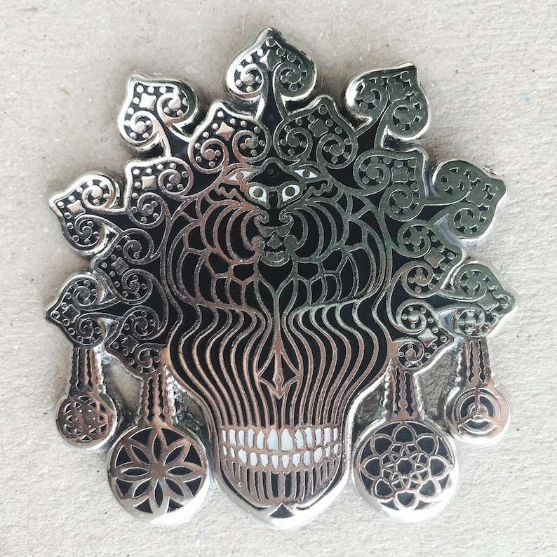 Skull Hat Pin Skull Pin Skull Lapel Pin Badge Enamel Lapel - Etsy