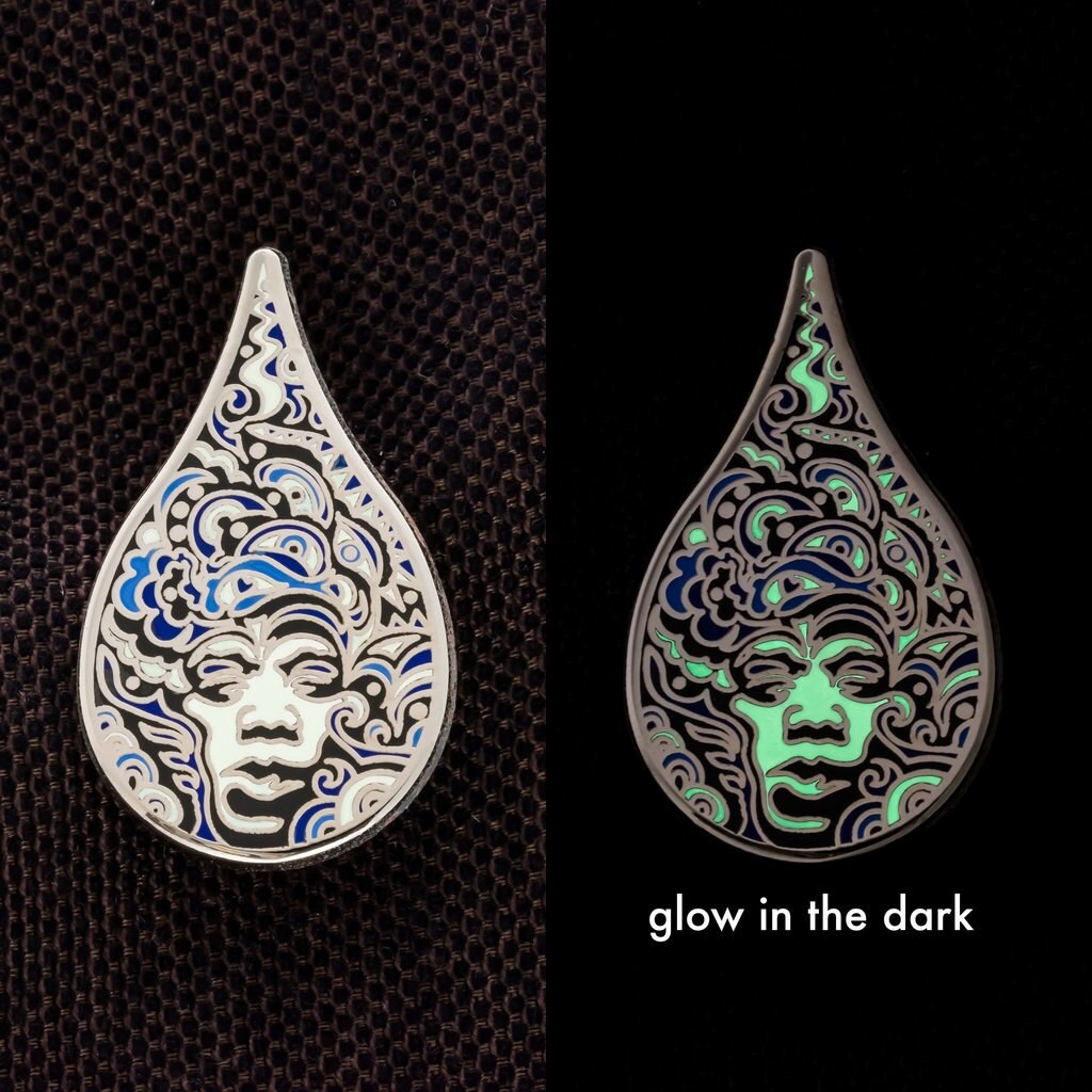 Psychedelic Hat Pins Sacred Geometry Pin Badge LSD Pin - Etsy