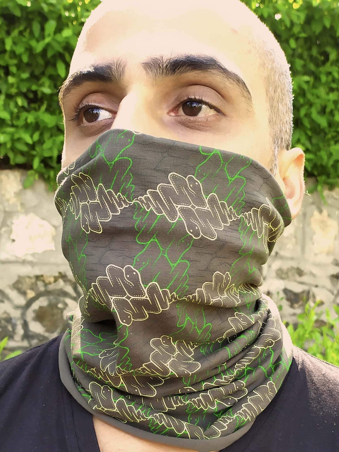 Neck Warmer Snood, Bandana Snood, Mouth Mask, Bandana Mask - SNAXAGONS ...