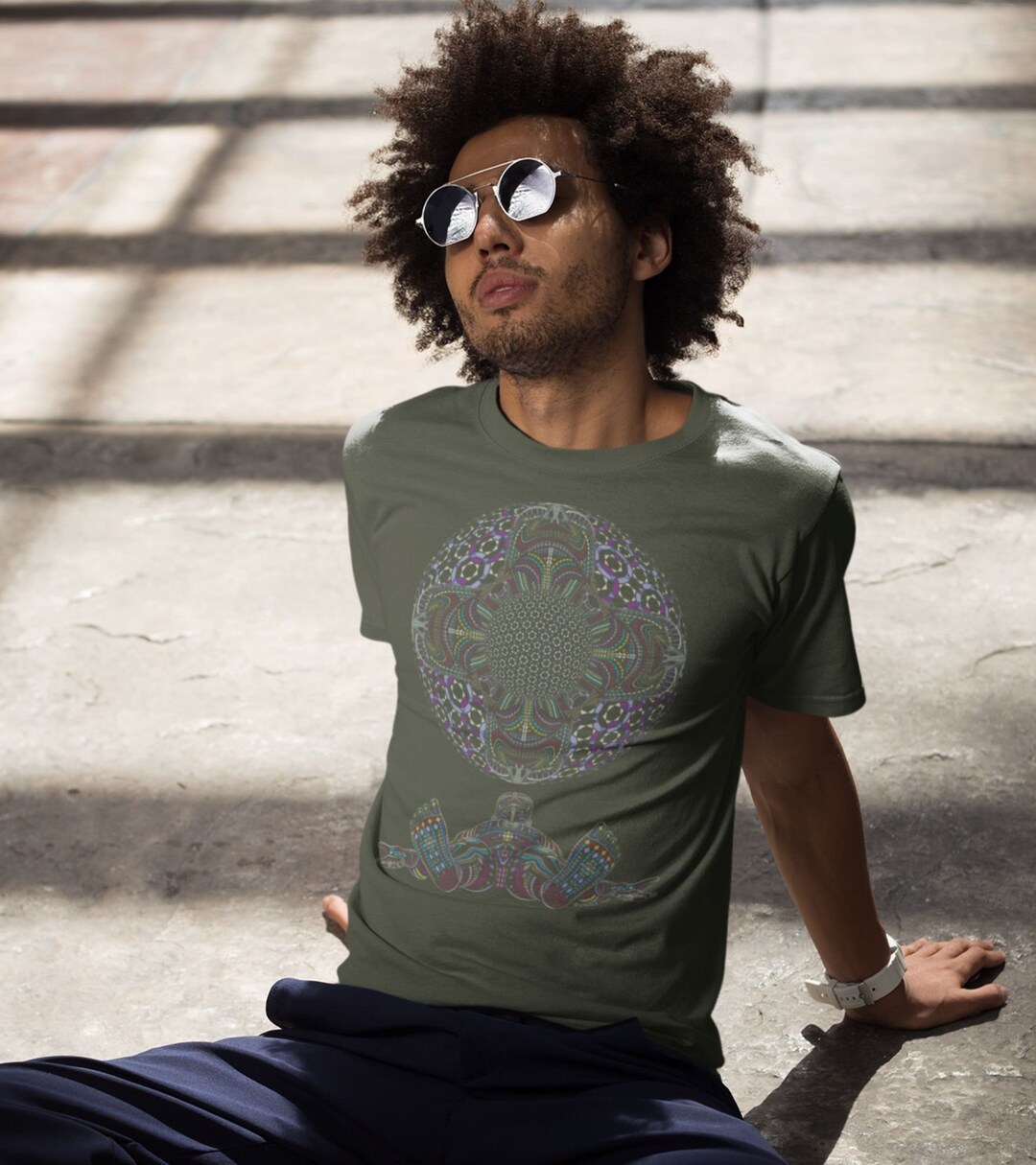 SACRED GEOMETRY Shirt Psychedelic Tee Sacred Geometry Clothing Psy T ...