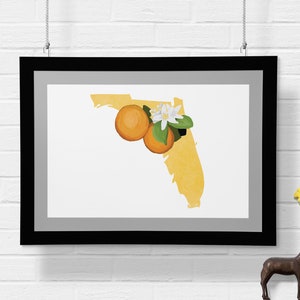 Florida State Flower Orange Blossom Art Digital Download, USA Geography ...