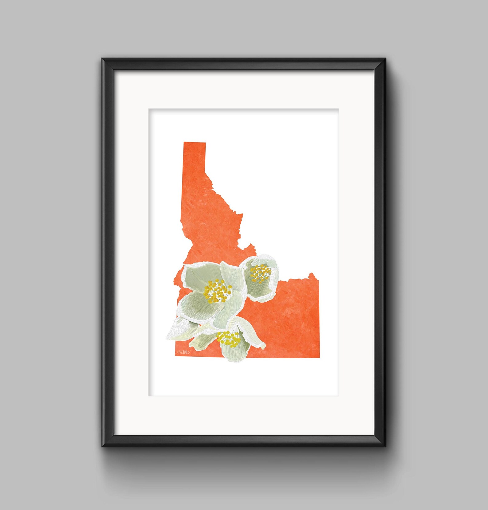 Idaho State Flower Syringa Mock Orange Art Digital Download, USA ...