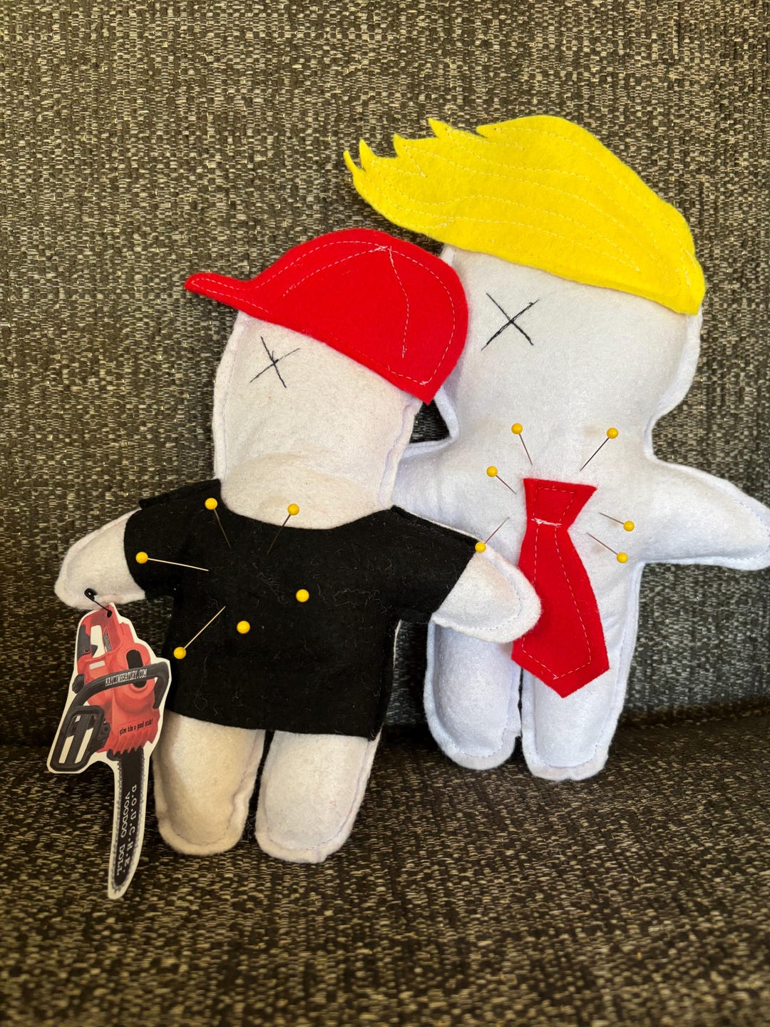 Donald TRUMP FOTUS And/ or Elon Musk D.o.u.c.h.e. Felt VOODOO Doll ...