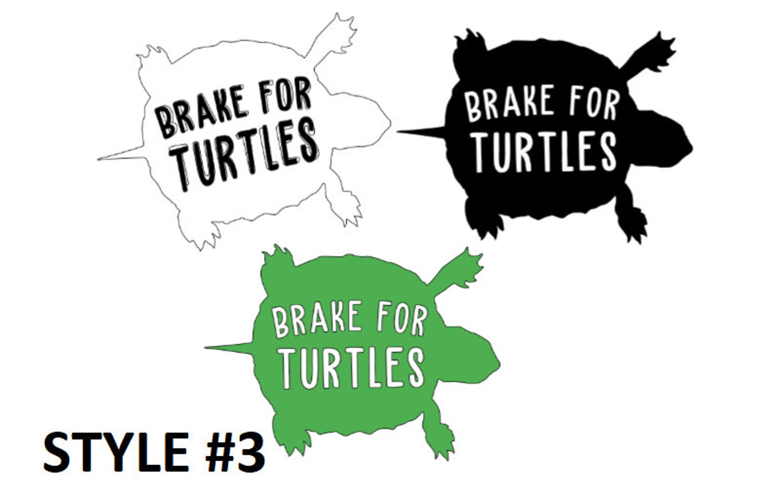 Turtle Crossing Decal | Etsy