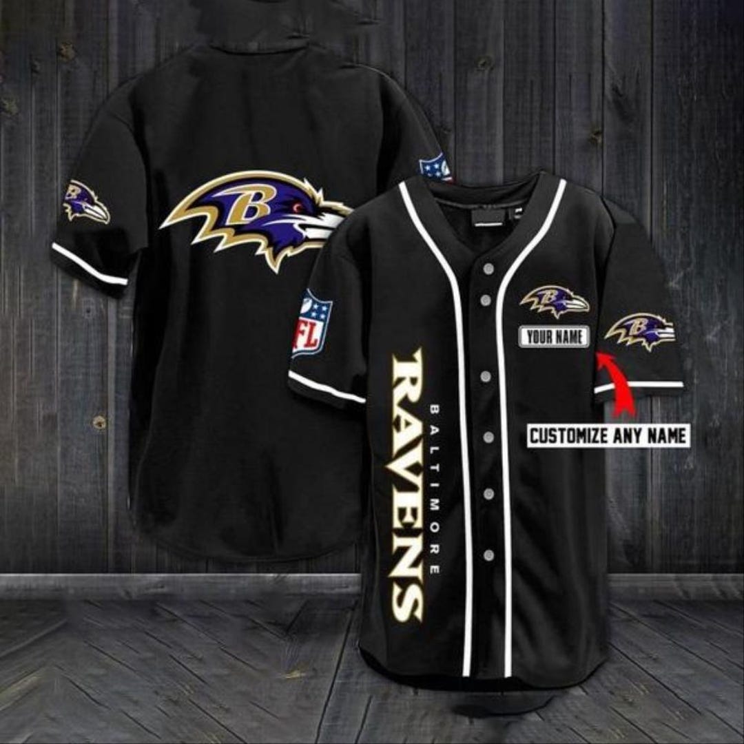 Personalized Baltimore Custom Name Baseball Jersey Shirts, All-over ...