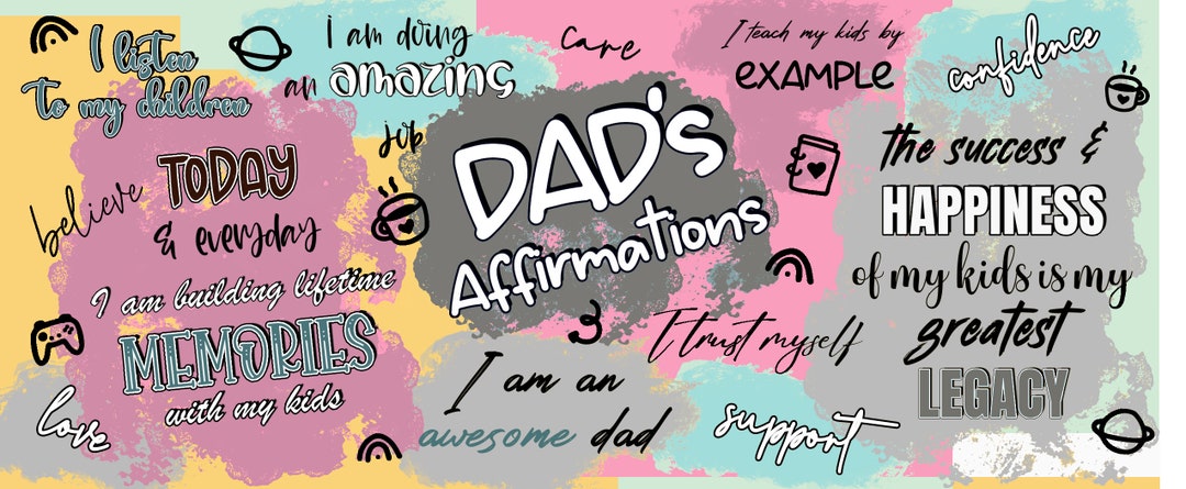 DAD Positive Affirmations Mug - Etsy