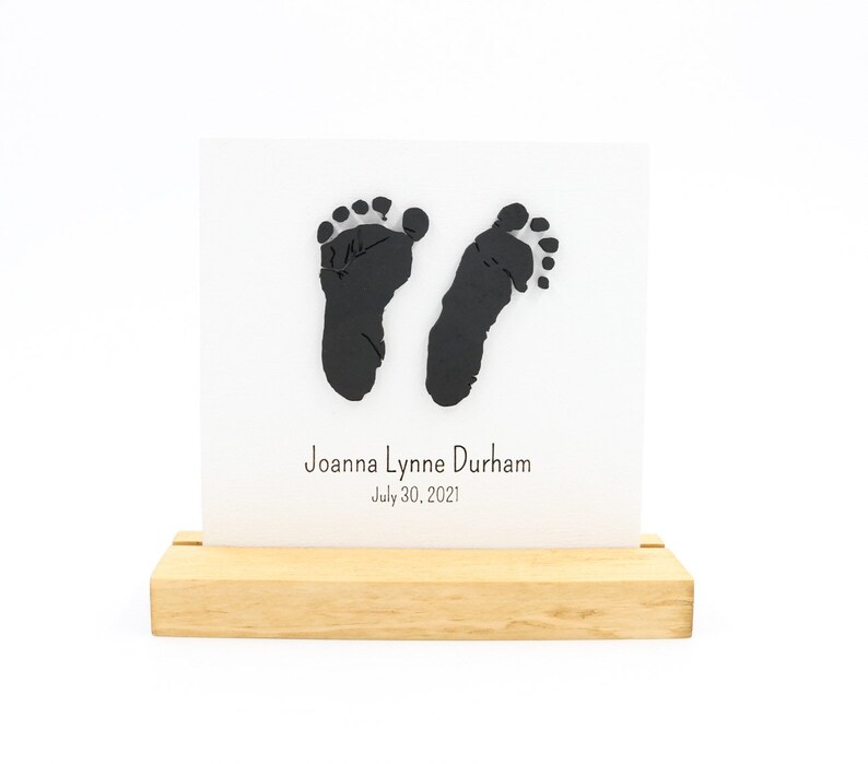 Custom 3D Baby Footprint Standing Sign Footprint Sign. 3D - Etsy