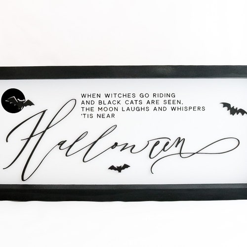 When Witches Go Riding Sign Halloween Witch Sign Halloween - Etsy