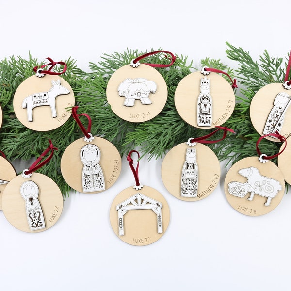 Advent Ornaments - Etsy