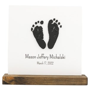 Custom 3D Baby Footprint Standing Sign, Footprint Sign. 3D Footprint ...