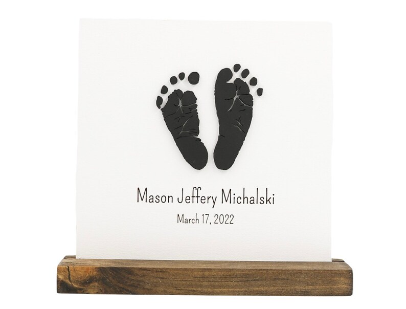Custom 3D Baby Footprint Standing Sign Footprint Sign. 3D - Etsy