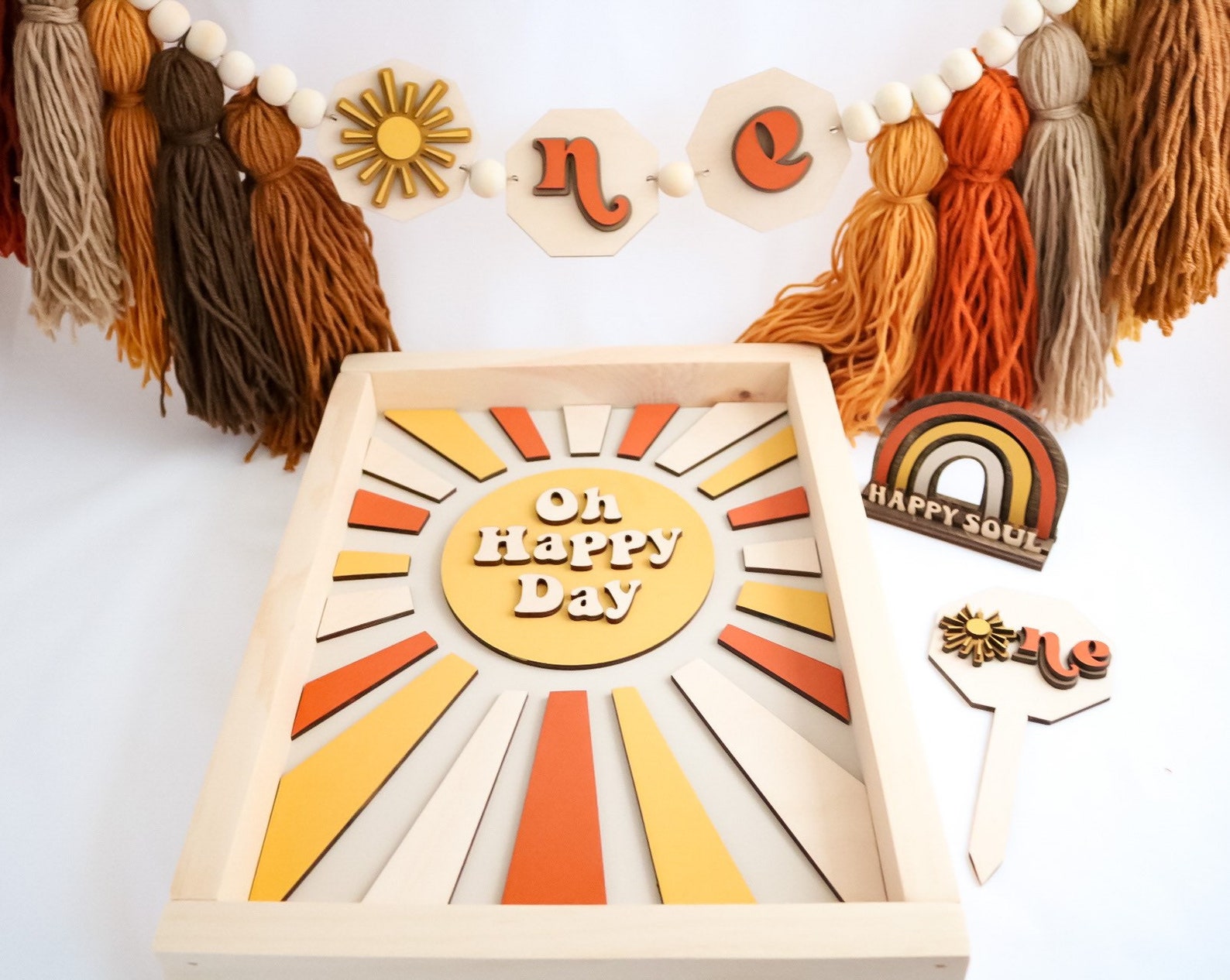 Boho Sunshine Framed Sign 3D Sunshine Sign Boho Nursery - Etsy