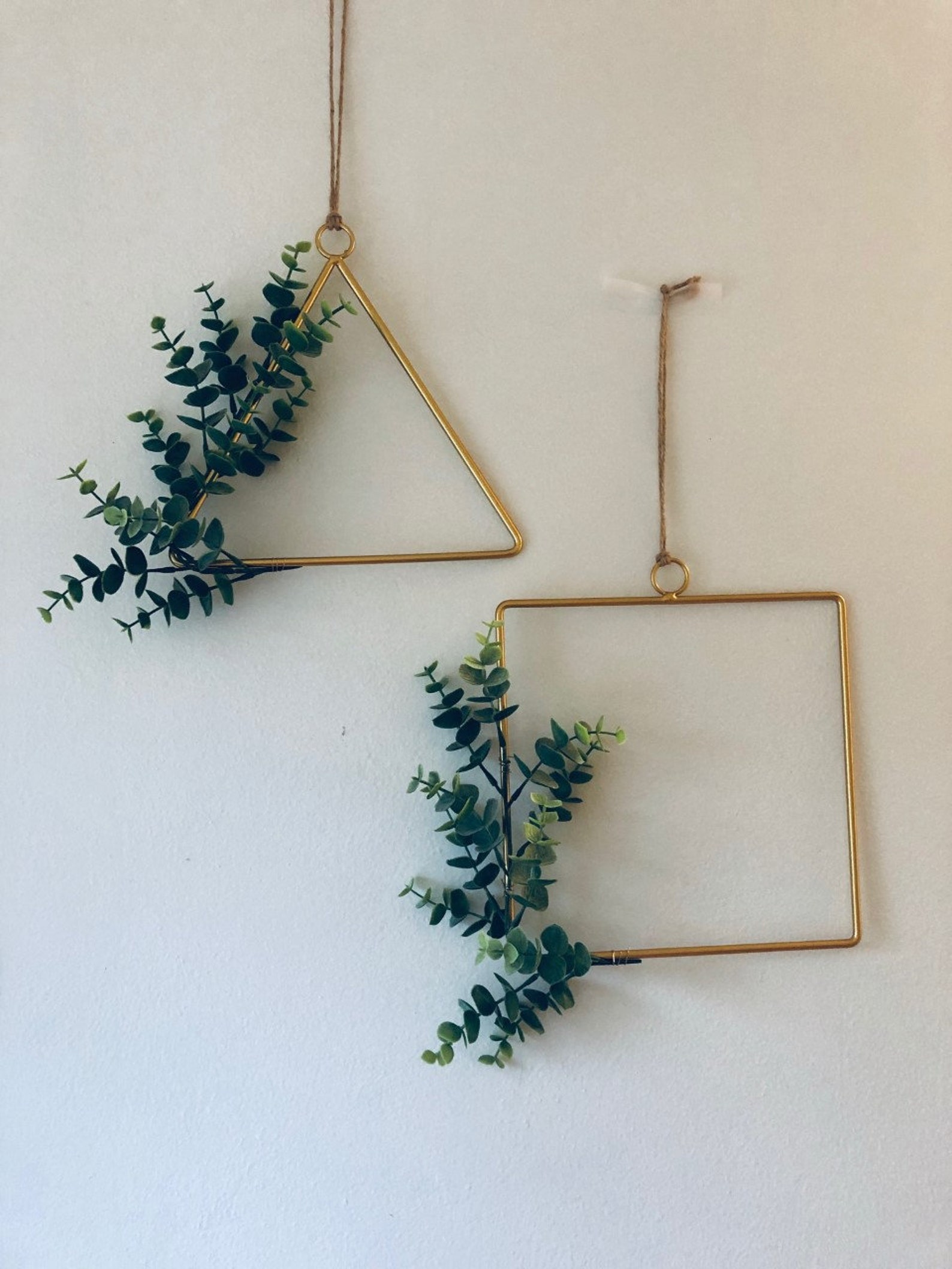 Limited Edition Set of 3 Geometric Shapes Metal Hoop Wreath - Etsy