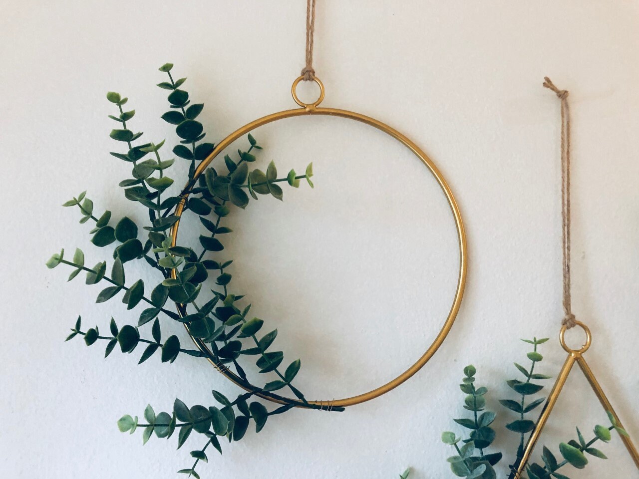 Limited Edition Set of 3 Geometric Shapes Metal Hoop Wreath - Etsy