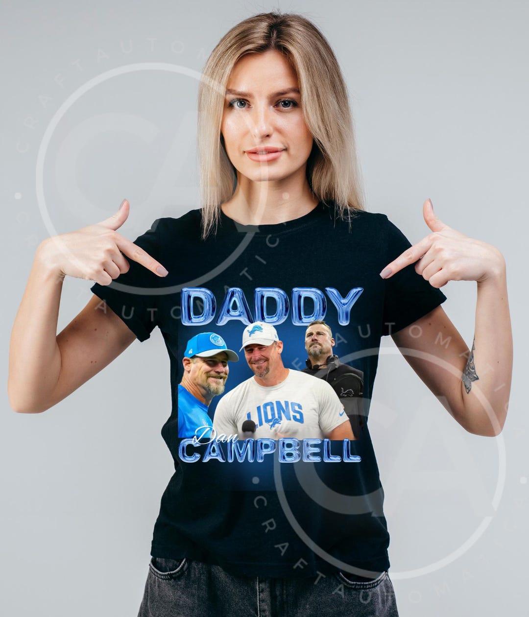 Daddy Dan Detroit Football PNG - Etsy