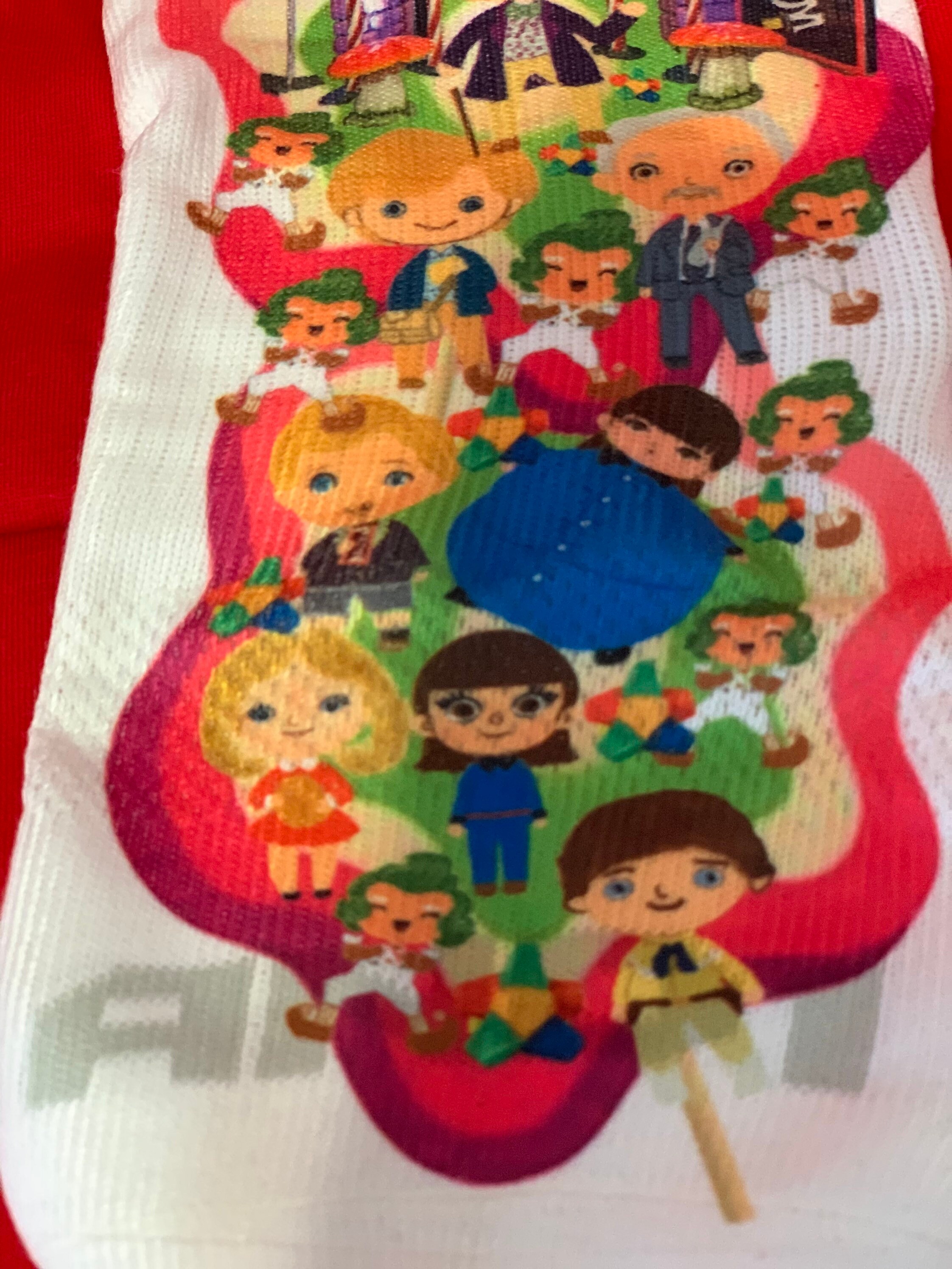 Willy Wonka Chocolate Factory Oompa Loompa Drawn Ankle Socks - Etsy