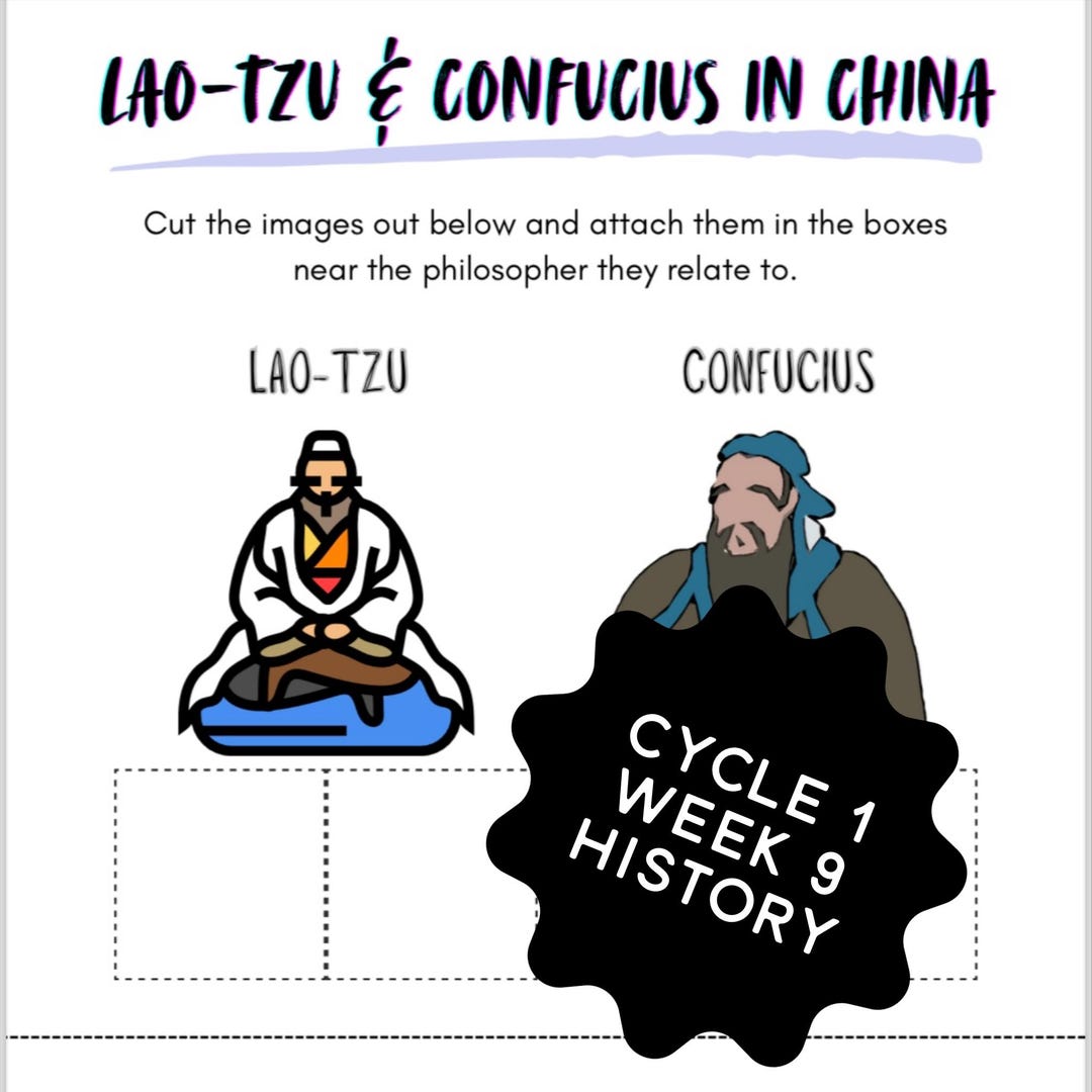 Classical Conversations Cycle 1 Week 9 History Memory Work Lao-tzu and ...