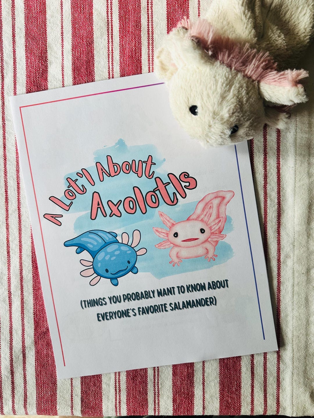 A Lot About Axolotls! Science Unit Study - Etsy