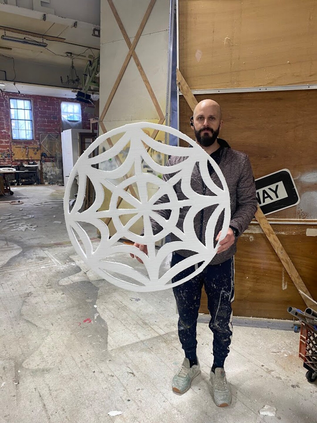 Wednesday Addams Family Stained Glass Window Prop- Foam Fabricated - Etsy