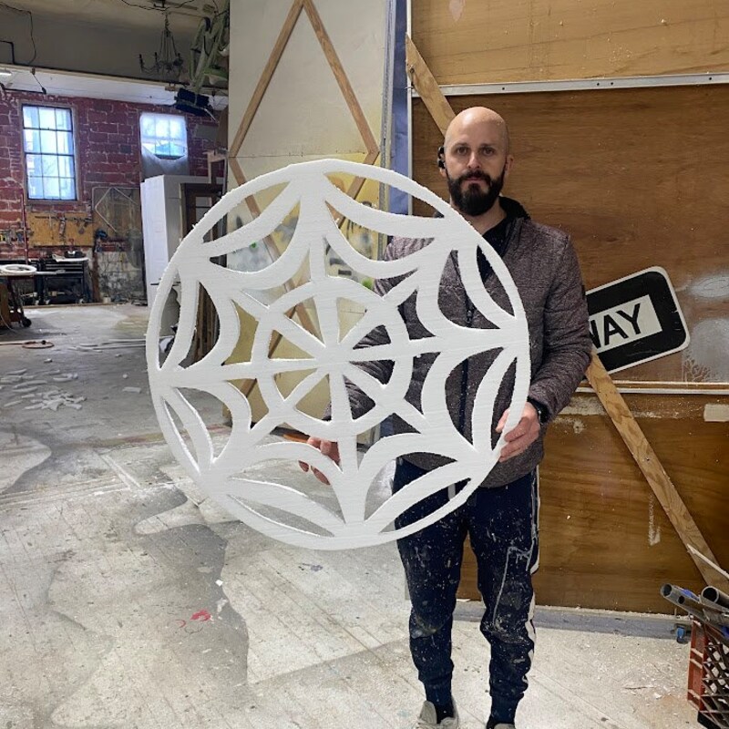 Wednesday Stained Glass Window - Etsy