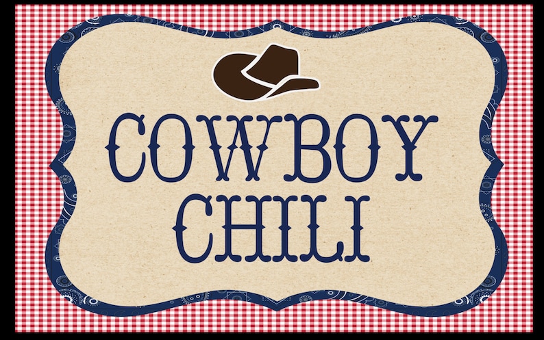 Cowboy Chili - Etsy