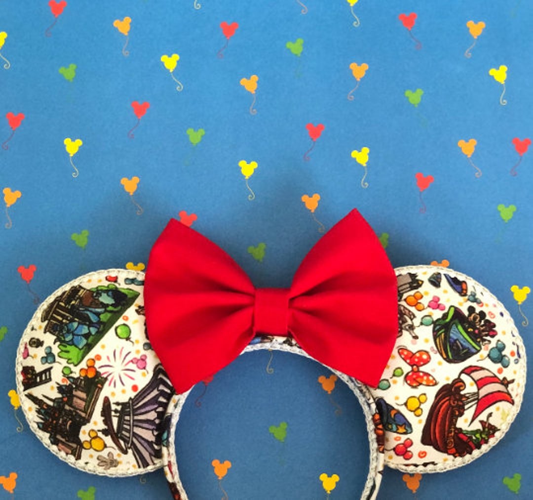 Magic Kingdom Park Attraction|| Mickey Inspired Ears|| Disney Park Ears ...