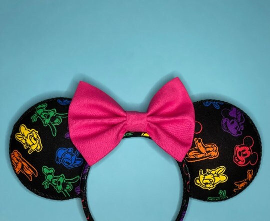 Mickey & Friends Pride Rainbow Mickey Ears Colorful Ears - Etsy