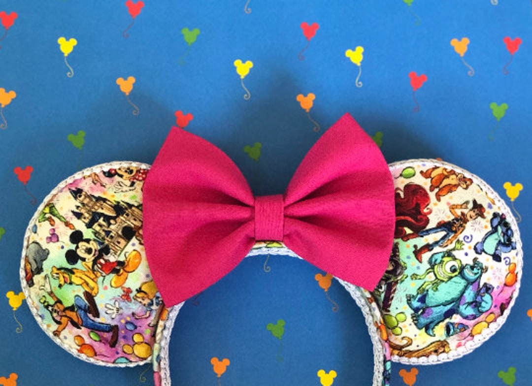 Pixar and Disney Smaller Print Characters Inspired Ears|| Disney Park ...