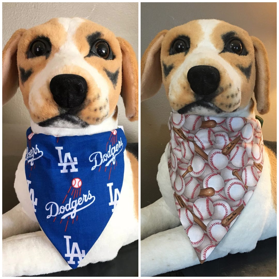 MLB Reversible Pet Bandana Los Angeles Dodgers LA Baseball Over the ...