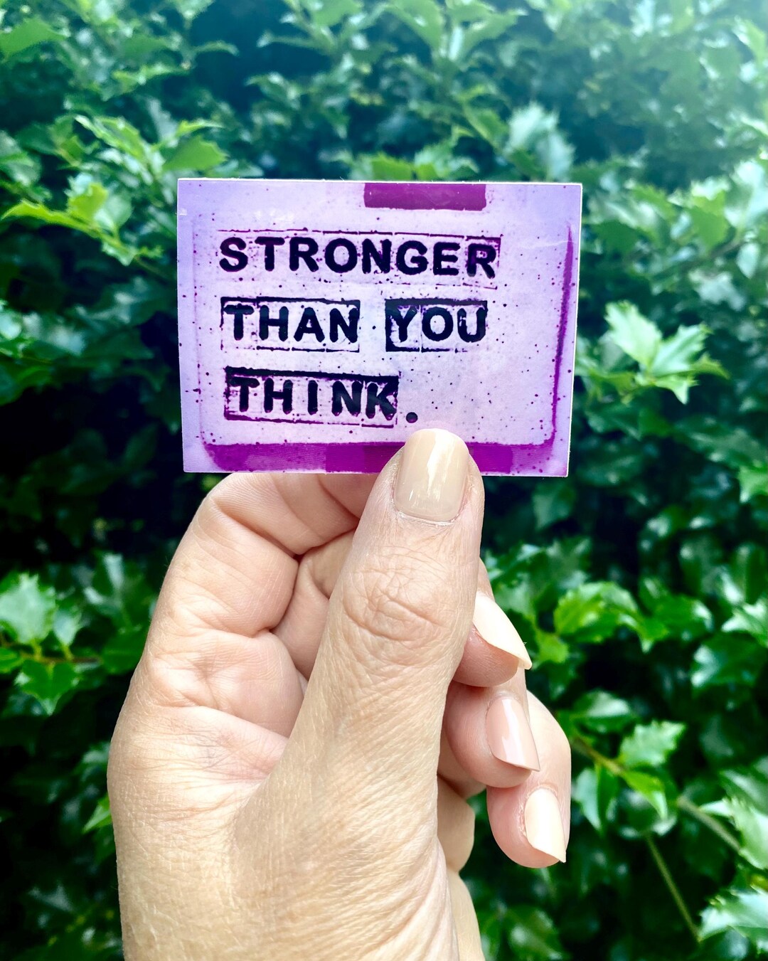 STRONGER Than You THINK Sticker Decal Water Bottle Sticker Laptop Decal ...