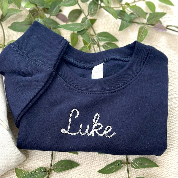 Custom Chain Stitched Sweatshirt - Etsy