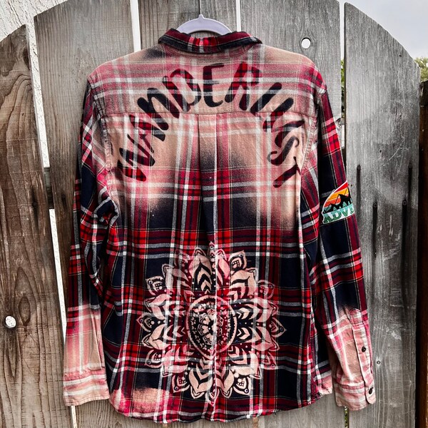 Bleached Flannel - Etsy