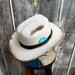 Cream Colored Wool Cowboy Hat With Leather and Turquoise Detail - Etsy