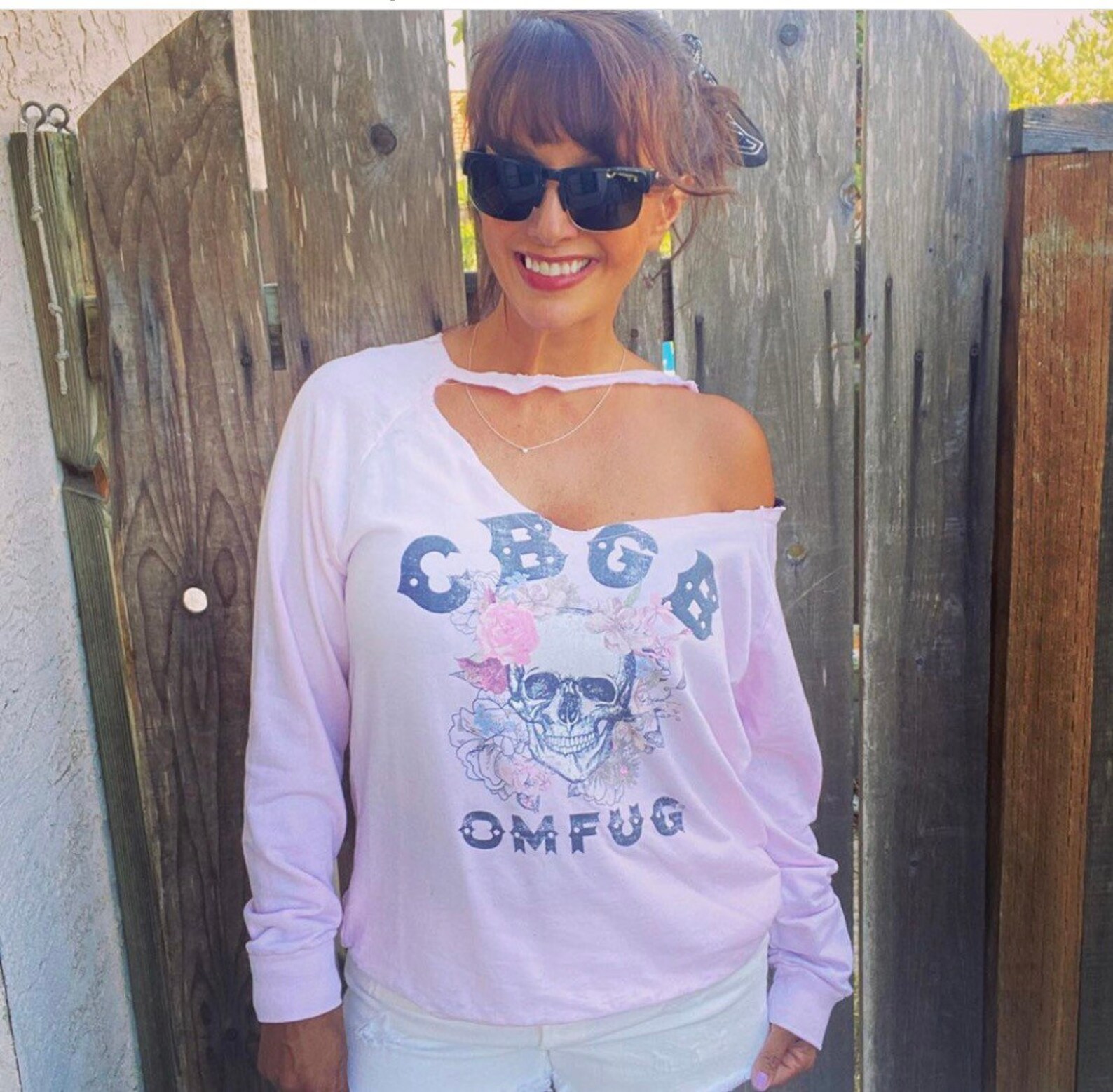 CBGB Sweatshirt Cropped or Cut Out Vintage Style Pink - Etsy