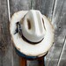 Cream Colored Wool Cowboy Hat With Leather and Turquoise Detail - Etsy