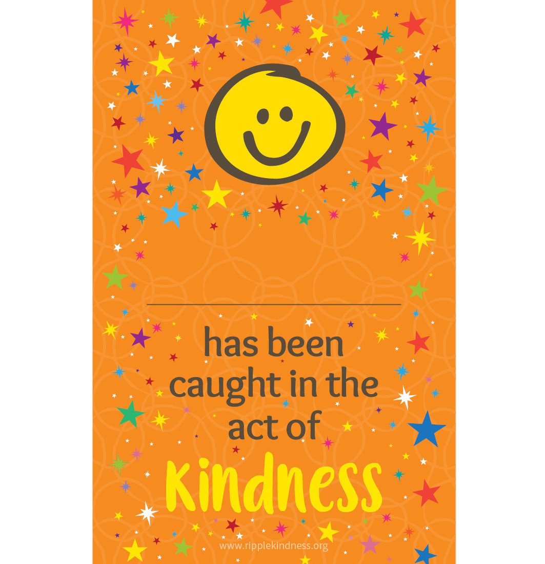 Caught in the Act of Kindness Cards for Children - BULK LOTS - Etsy ...