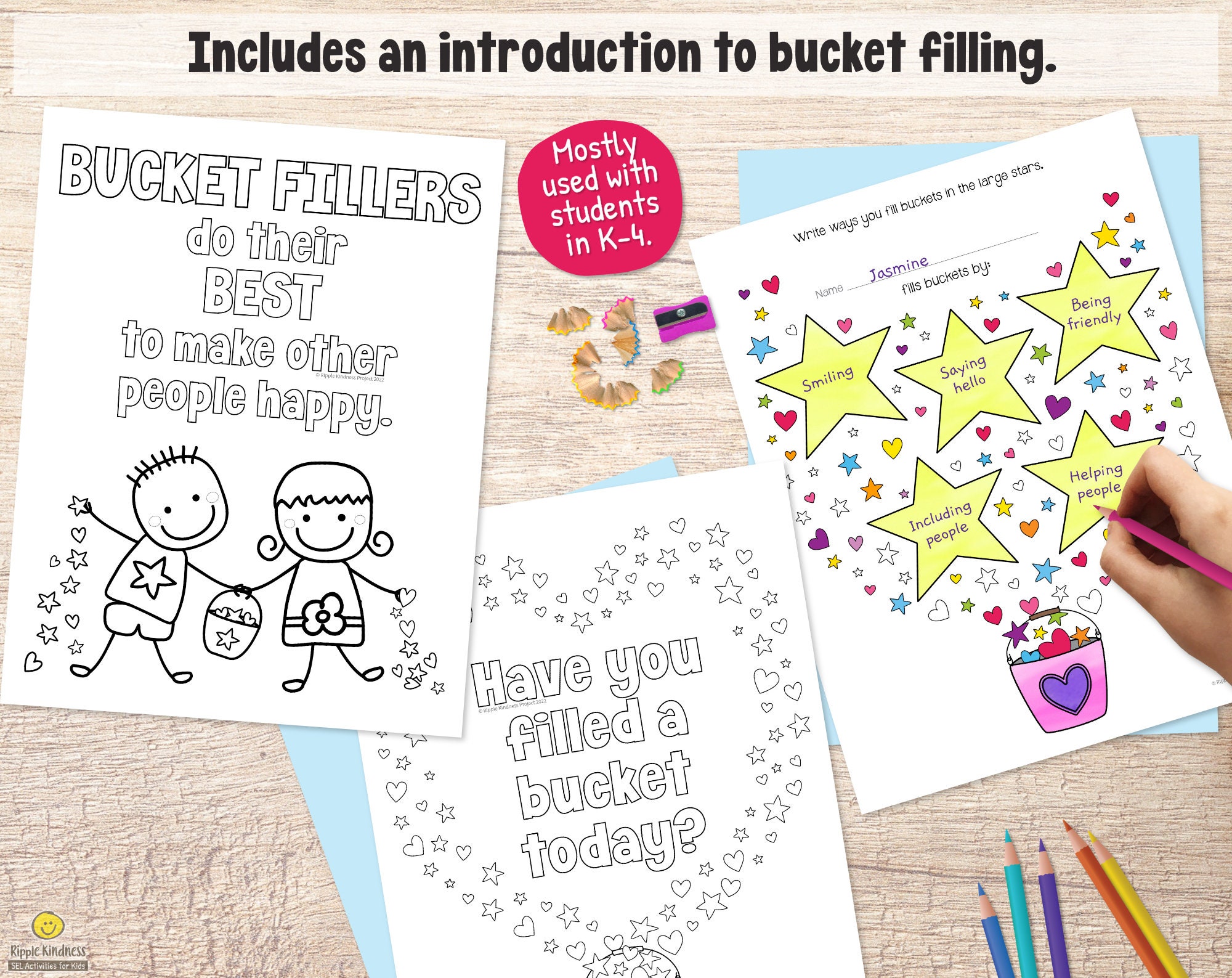 Printable Kindness Coloring Pages for Kids | Growth Mindset Worksheets ...