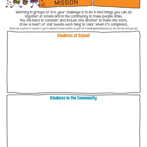 Editable Kindness Checklists for Kids Customize in Google - Etsy
