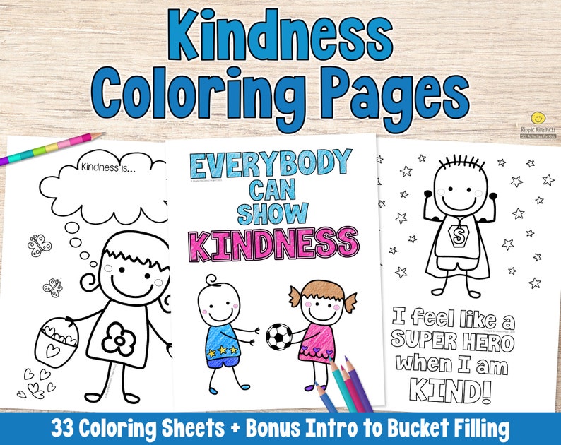 Printable Kindness Coloring Pages for Kids | Growth Mindset Worksheets ...