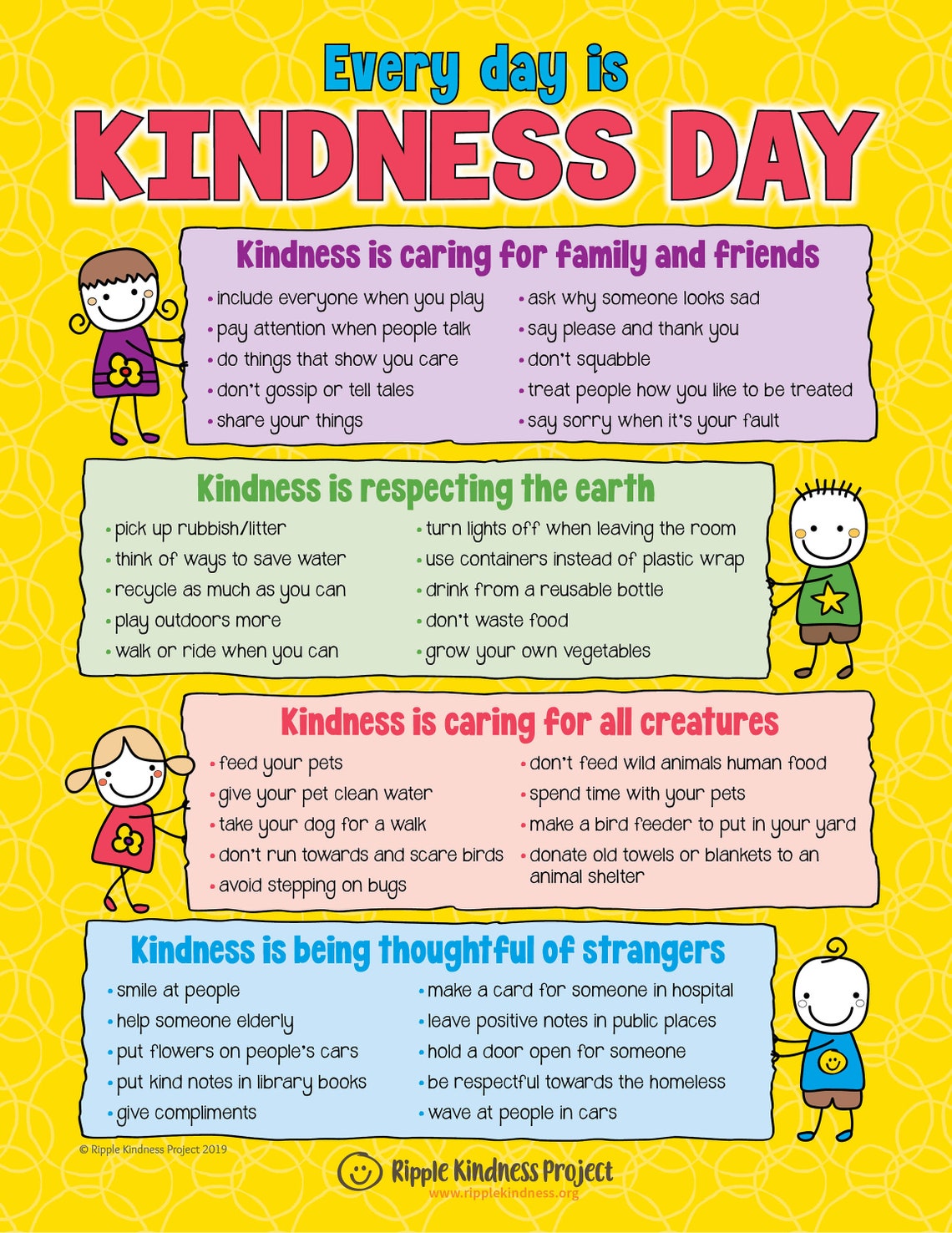 Editable Kindness Checklists for Kids Customize in Google - Etsy