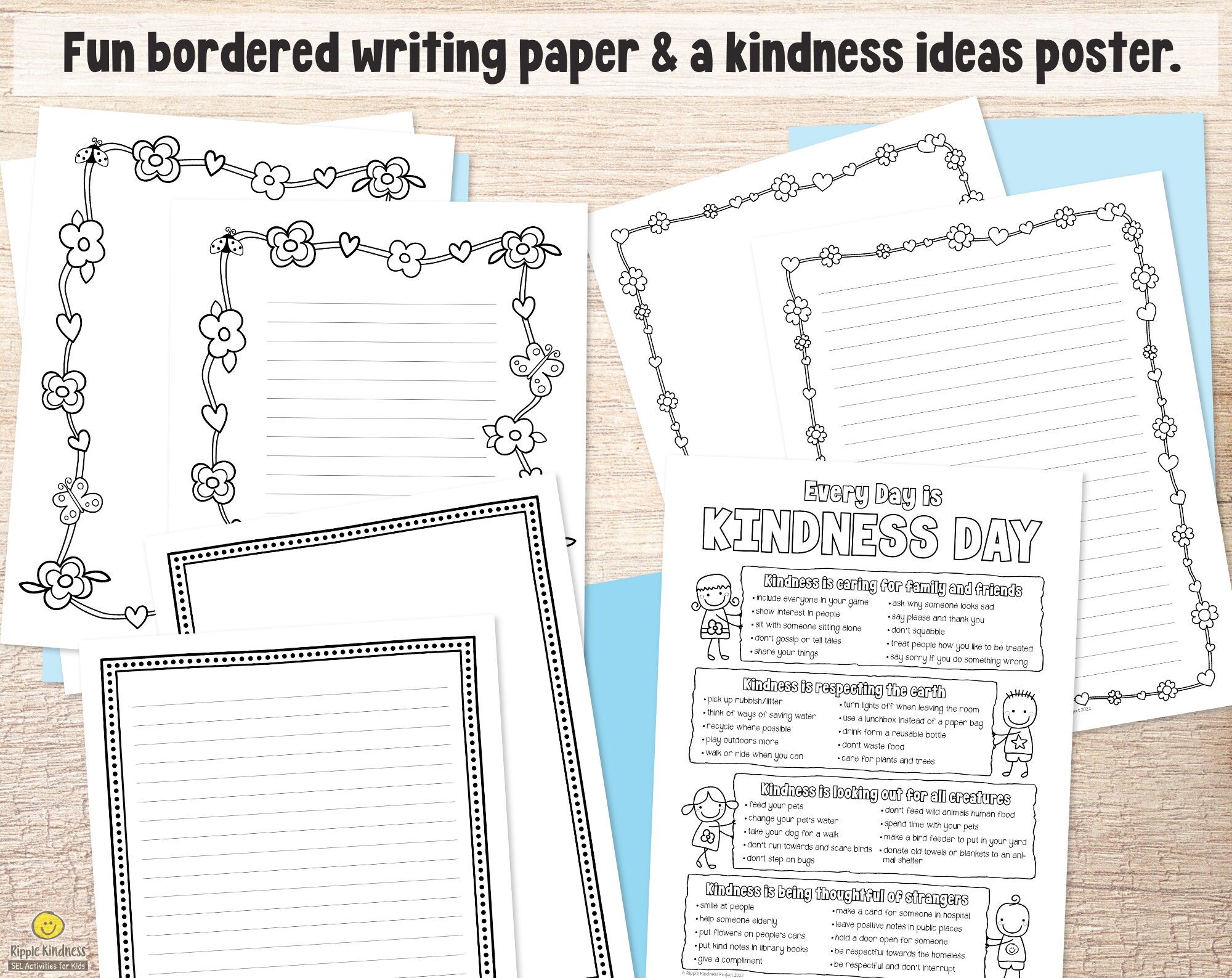Printable Kindness Coloring Pages for Kids | Growth Mindset Worksheets ...